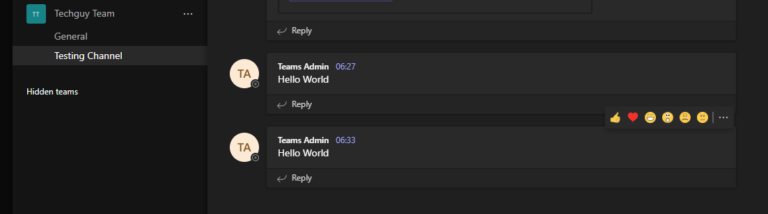 Send Chat Message to a Teams Channel with PowerShell and MS GRAPH API - TechGuy