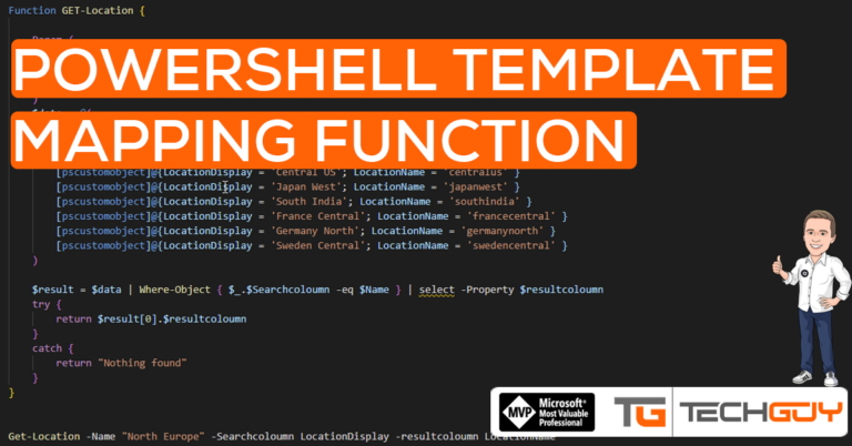 Powershell Mapping Function Techguy