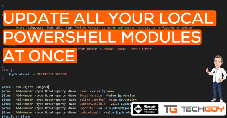 Update All Powershell Modules With One Script Techguy